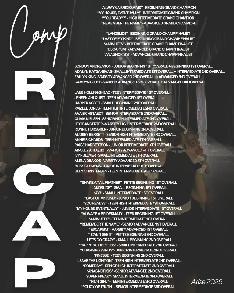 Current Competition Team Information – Davis Dance Academy